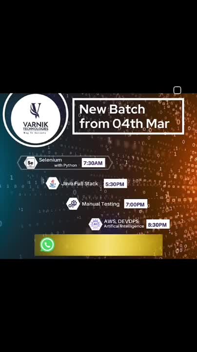 Varnik Technologies on LinkedIn: #varniktechbologies #selenium # ... Varnik Technologies on LinkedIn: #varniktechbologies #selenium # ...