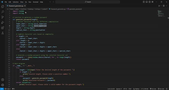 Atchaya S on LinkedIn: #internship #python #codsoft Atchaya S on LinkedIn: #internship #python #codsoft
