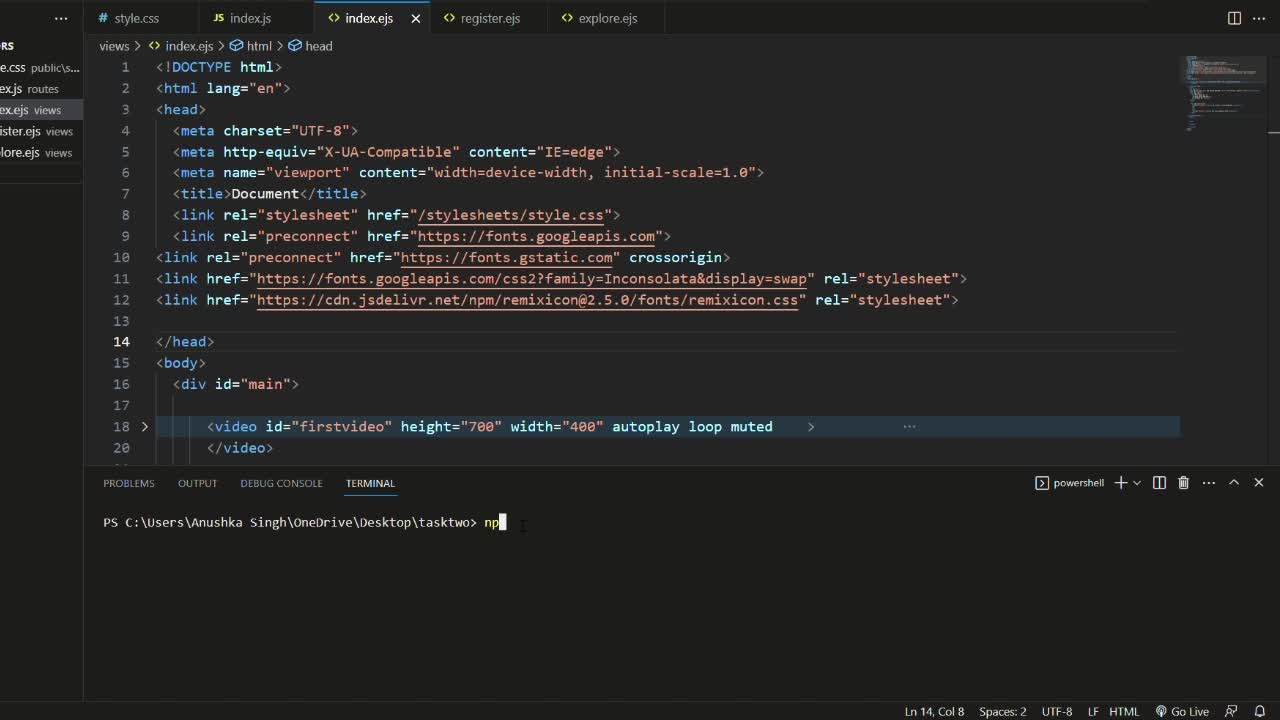 Anushka Singh on LinkedIn: #webdevelopment #nodejs #htmlcss Anushka Singh on LinkedIn: #webdevelopment #nodejs #htmlcss