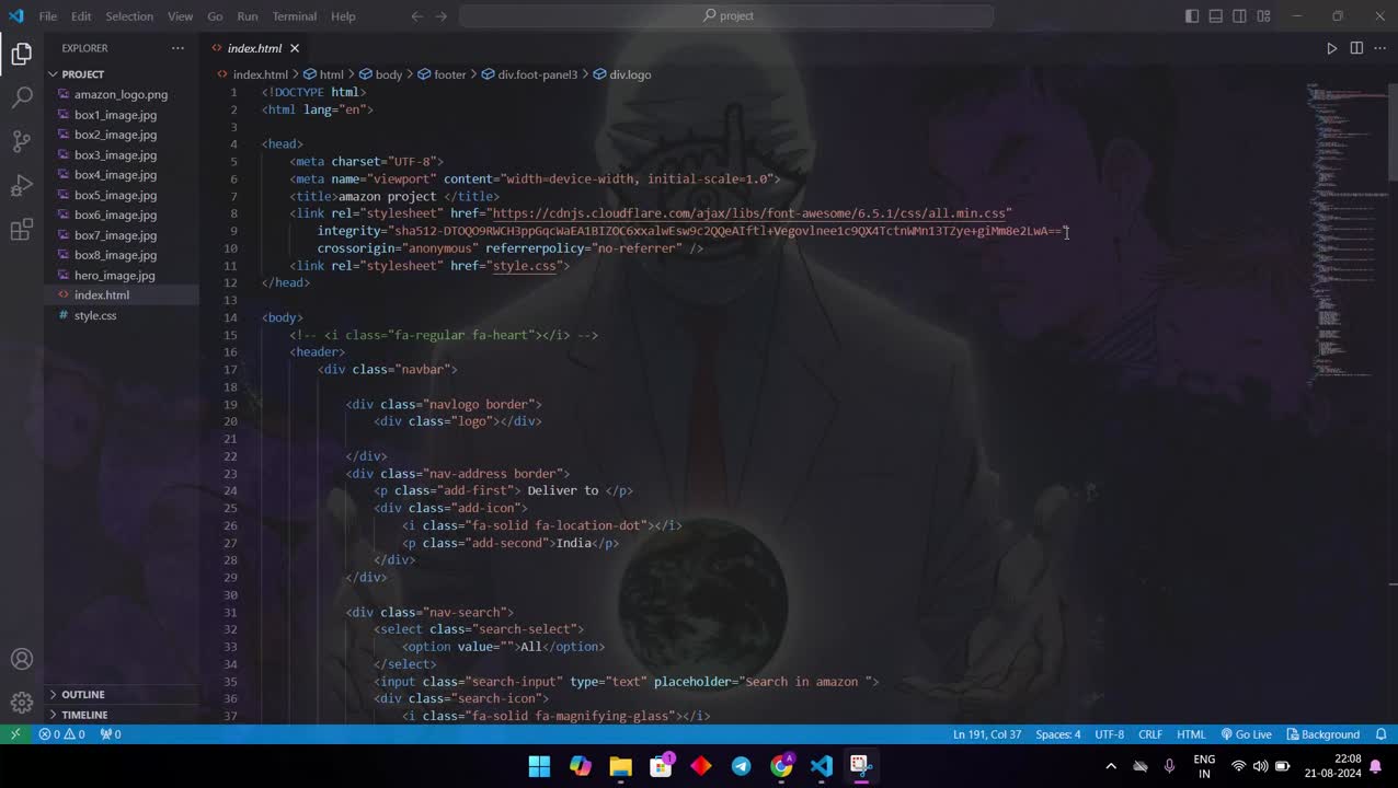 ABDULLAH HAIDER on LinkedIn: Created amazon website cloned using HTML ... ABDULLAH HAIDER on LinkedIn: Created amazon website cloned using HTML ...