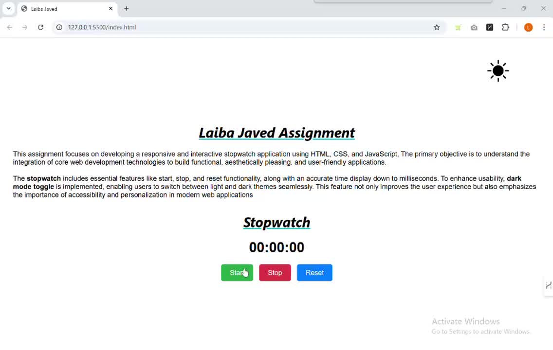 #webdevelopment #html #css #javascript #darkmode #stopwatch #frontend ... #webdevelopment #html #css #javascript #darkmode #stopwatch #frontend ...