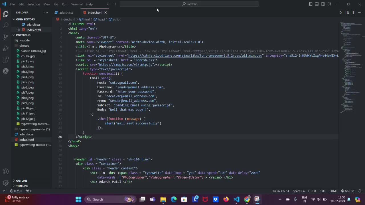 Adarsh Patel on LinkedIn: #html #css #js #portfolio Adarsh Patel on LinkedIn: #html #css #js #portfolio