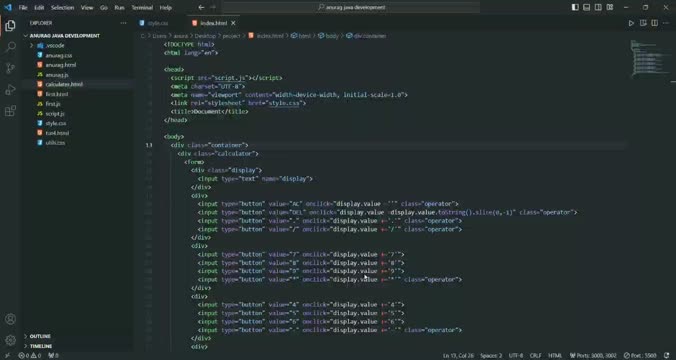 Created a calculator using HTML, CSS, and JavaScript | Ankit Thakur ... Created a calculator using HTML, CSS, and JavaScript | Ankit Thakur ...