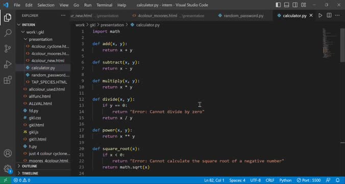 #pythonintern #coding #calculator #pythonjourney #codeclause | Swarnava ... #pythonintern #coding #calculator #pythonjourney #codeclause | Swarnava ...