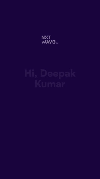 Deepak kumar Patel on LinkedIn: Nxtwave Deepak kumar Patel on LinkedIn: Nxtwave