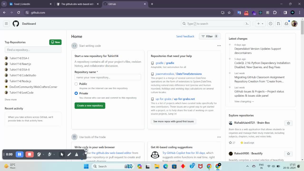 Learn about github.dev editor feature | Tuhin Poddar posted on the ... Learn about github.dev editor feature | Tuhin Poddar posted on the ...