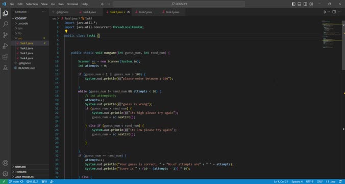 Kasamsetty Sai Dhanush on LinkedIn: #codsoft #internship #javaprogramming Kasamsetty Sai Dhanush on LinkedIn: #codsoft #internship #javaprogramming