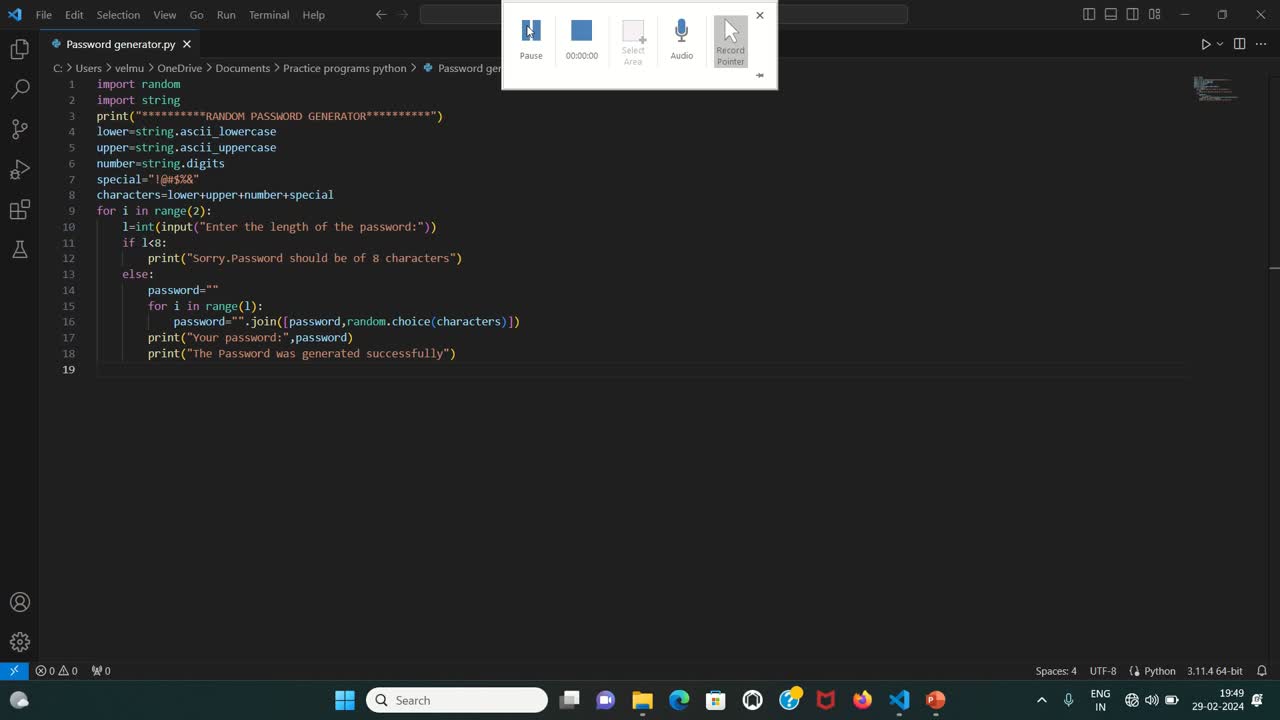 VELMURUGAN R on LinkedIn: #codsoft #codsoftinternship #pythonprogramming VELMURUGAN R on LinkedIn: #codsoft #codsoftinternship #pythonprogramming