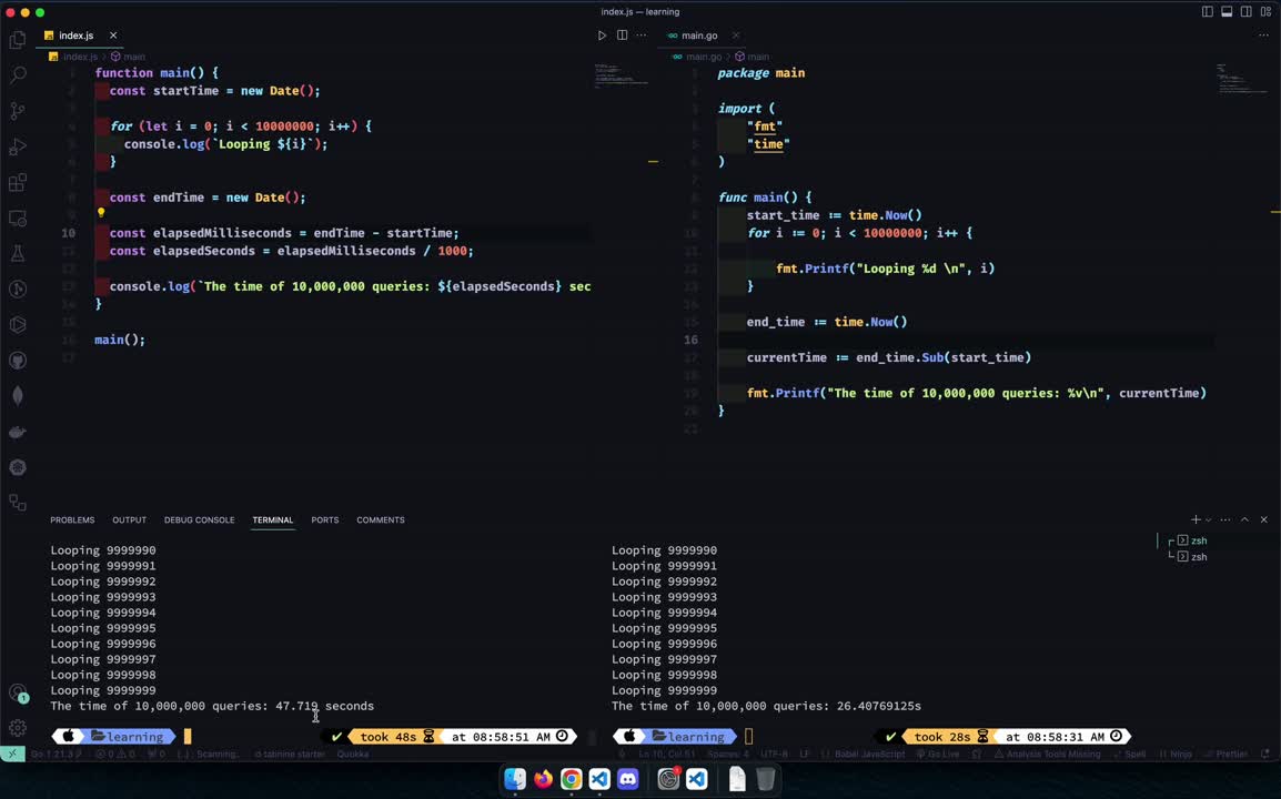 JavaScript and Go: A Speed Test Showdown | Muktadir Ahamed Shakib ... JavaScript and Go: A Speed Test Showdown | Muktadir Ahamed Shakib ...