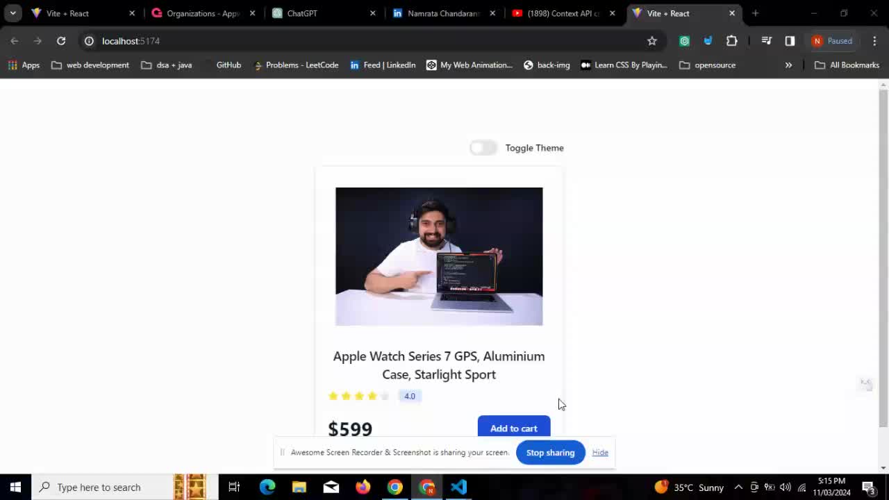 Namrata Chandarana on LinkedIn: #100daysofcode #reactjs #contextapi # ... Namrata Chandarana on LinkedIn: #100daysofcode #reactjs #contextapi # ...