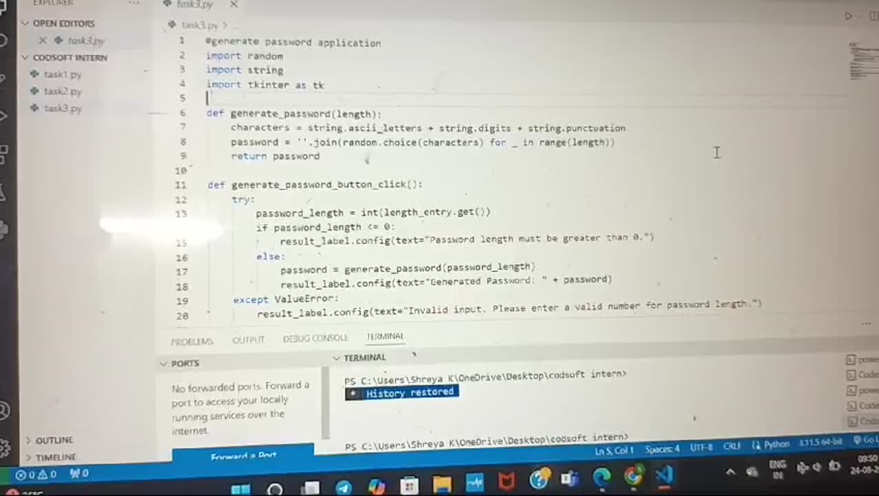 laxmi patil on LinkedIn: #codsoft #pythonprogramming #internship laxmi patil on LinkedIn: #codsoft #pythonprogramming #internship