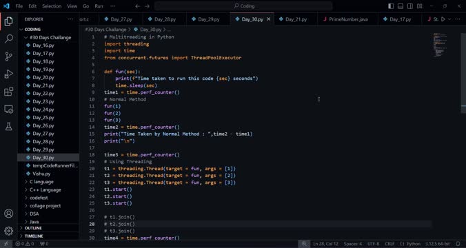 Ajay Pratap Singh Sengar on LinkedIn: #python #multithreading # ... Ajay Pratap Singh Sengar on LinkedIn: #python #multithreading # ...