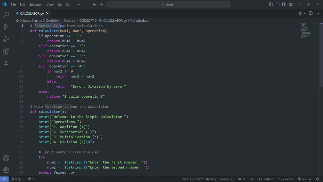 Satyabrata Pati on LinkedIn: #python #calculator #virtualinternship # ... Satyabrata Pati on LinkedIn: #python #calculator #virtualinternship # ...
