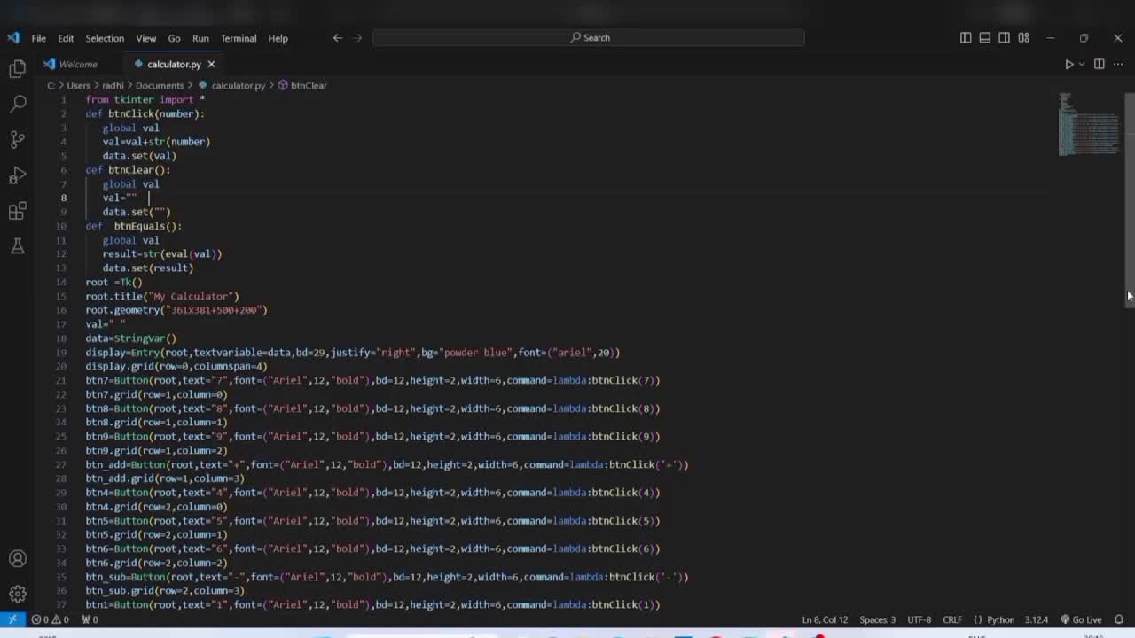 Radhika Mittal on LinkedIn: #python #tkinter #gui #calculator # ... Radhika Mittal on LinkedIn: #python #tkinter #gui #calculator # ...