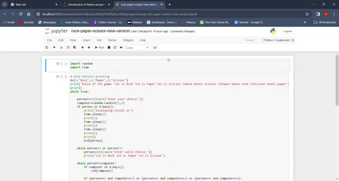 Programming rock paper scissor game with Python | Akshaya G V posted on ... Programming rock paper scissor game with Python | Akshaya G V posted on ...
