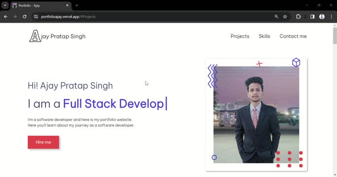 Launching React.js portfolio with Tailwind CSS | Ajay Pratap singh ... Launching React.js portfolio with Tailwind CSS | Ajay Pratap singh ...