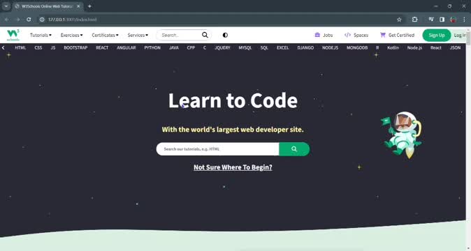 Building a frontend clone of w3schools.com | Harsha Vardhan Raju ... Building a frontend clone of w3schools.com | Harsha Vardhan Raju ...