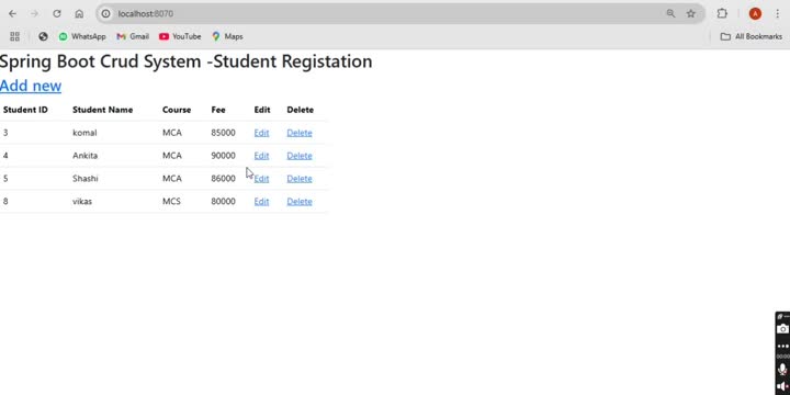 #springboot #crud #javadeveloper #backenddevelopment #studentcrud ... #springboot #crud #javadeveloper #backenddevelopment #studentcrud ...
