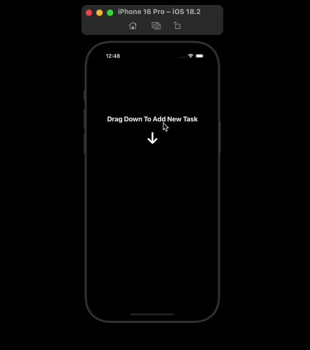 SwiftUI pull to add new task Video Tutorial https://lnkd.in/gdA7vN-Z ... SwiftUI pull to add new task Video Tutorial https://lnkd.in/gdA7vN-Z ...