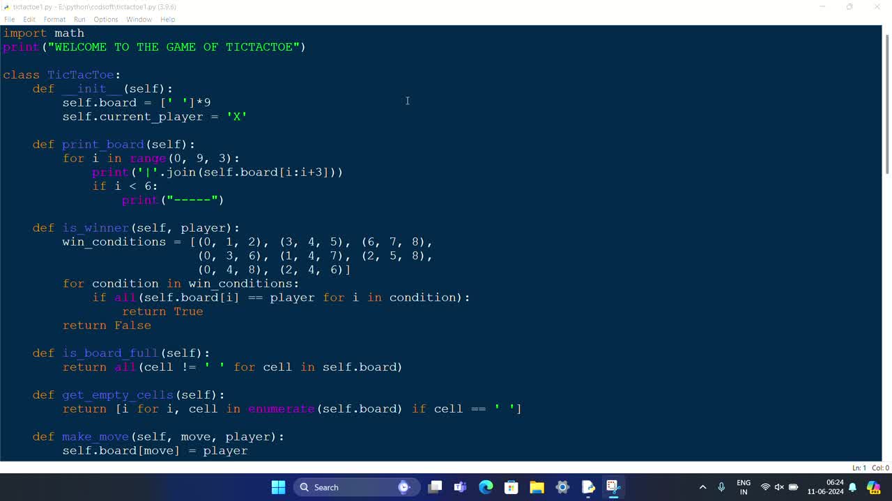Ayush Kumar Dwivedi on LinkedIn: TIC TAC TOE in Python This Python code ... Ayush Kumar Dwivedi on LinkedIn: TIC TAC TOE in Python This Python code ...