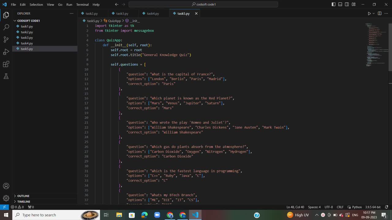 Srija Konakati on LinkedIn: #connections #python #codsoft # ... Srija Konakati on LinkedIn: #connections #python #codsoft # ...