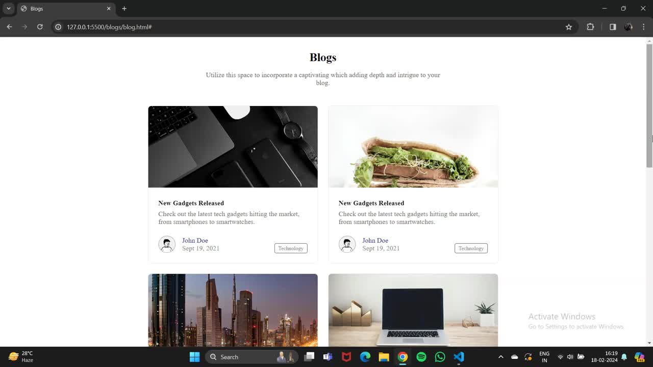 Designing a blog website with HTML and CSS | Mukul Sharma posted on the ... Designing a blog website with HTML and CSS | Mukul Sharma posted on the ...