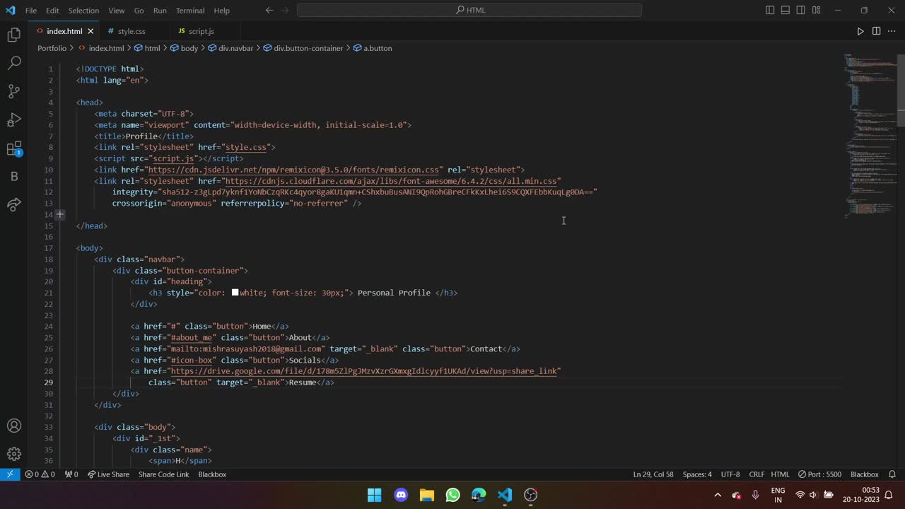 Suyash . on LinkedIn: #codsoft #webdevelopment #html #css #github Suyash . on LinkedIn: #codsoft #webdevelopment #html #css #github