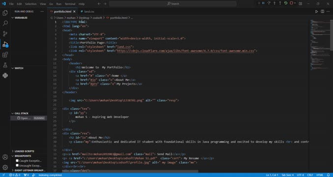 MOHAN S on LinkedIn: #webdevelopment #portfolio #html #css #internship ... MOHAN S on LinkedIn: #webdevelopment #portfolio #html #css #internship ...