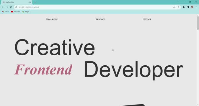 My Portfolio Website with HTML, CSS, JavaScript | Pooja Kanse posted on ... My Portfolio Website with HTML, CSS, JavaScript | Pooja Kanse posted on ...