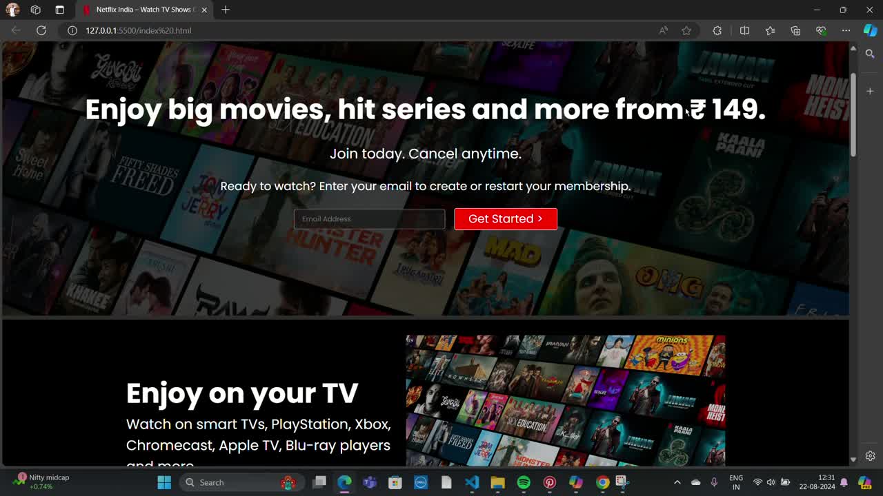 Prajwal PS on LinkedIn: #webdevelopment #netflixclone #html #css Prajwal PS on LinkedIn: #webdevelopment #netflixclone #html #css