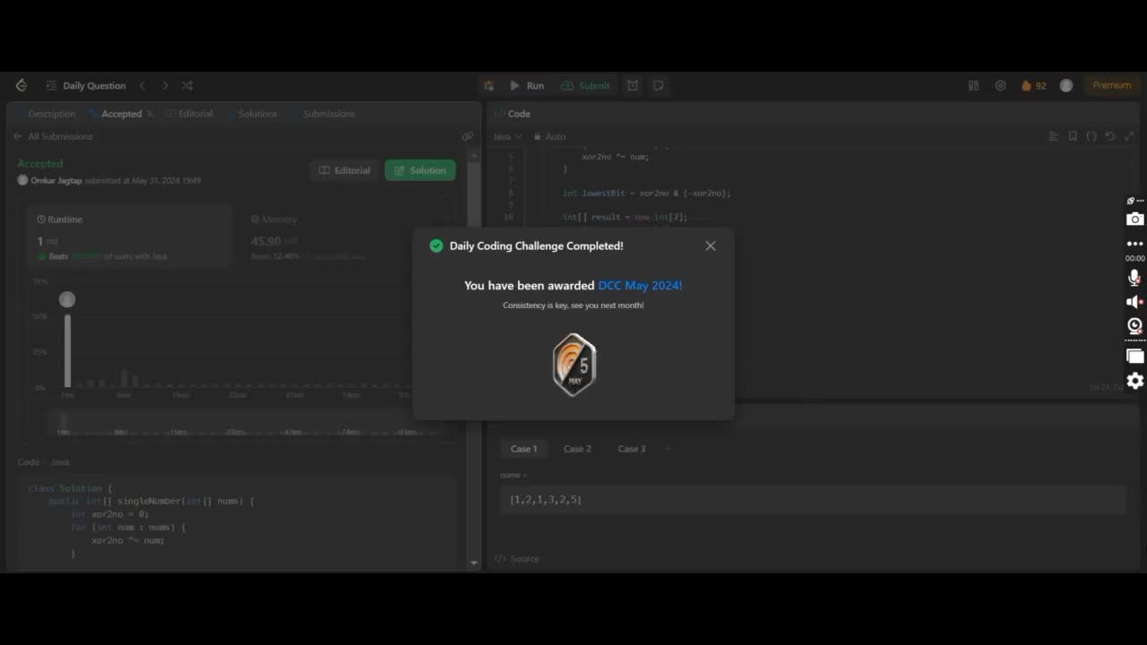 Omkar Jagtap on LinkedIn: #dccmay #leetcode #codingjourney # ... Omkar Jagtap on LinkedIn: #dccmay #leetcode #codingjourney # ...
