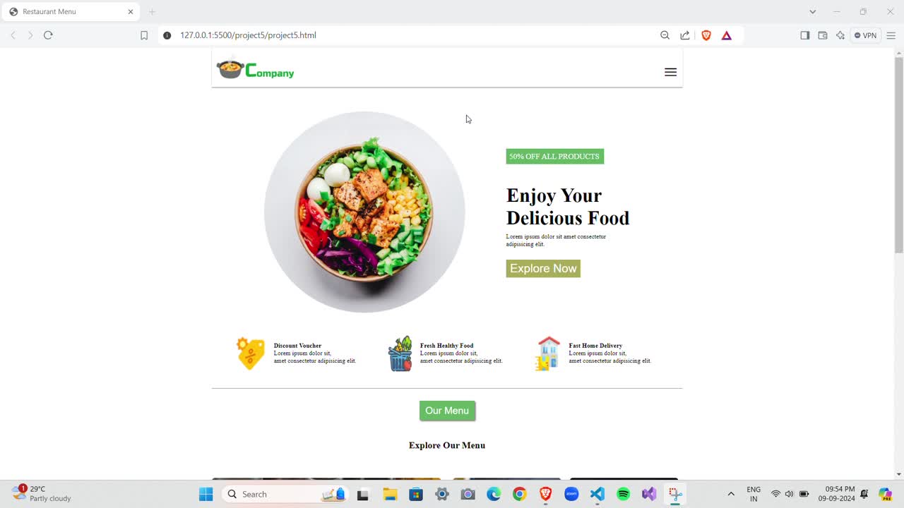 Designing a restaurant website using CSS | Vivek Gaur posted on the ... Designing a restaurant website using CSS | Vivek Gaur posted on the ...