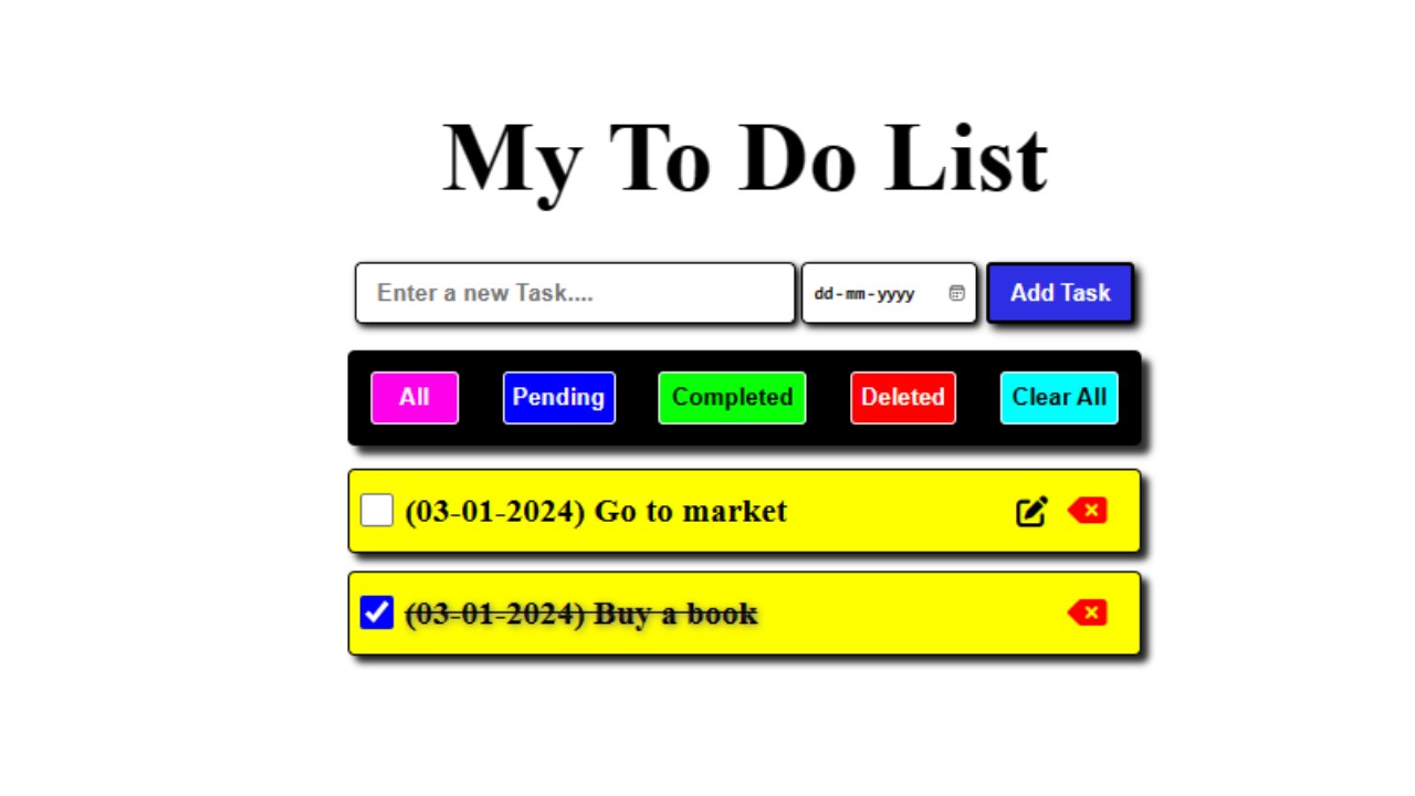 How I built a ToDoList using HTML, CSS, and JavaScript | Ankit Matth ... How I built a ToDoList using HTML, CSS, and JavaScript | Ankit Matth ...