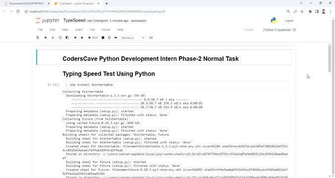SAISEN U. on LinkedIn: #coderscave #python #internship #cvip SAISEN U. on LinkedIn: #coderscave #python #internship #cvip