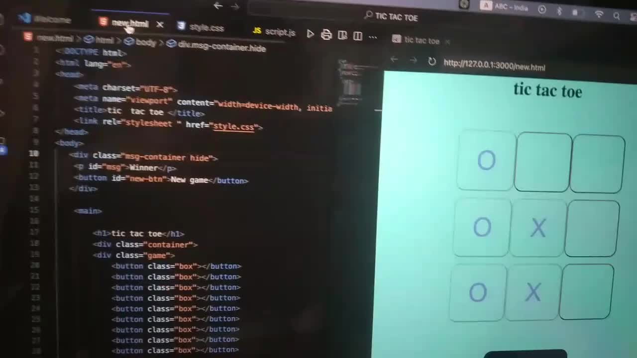 Ankit Pandey on LinkedIn: Tic tac toe game using html, css, Javascript ... Ankit Pandey on LinkedIn: Tic tac toe game using html, css, Javascript ...
