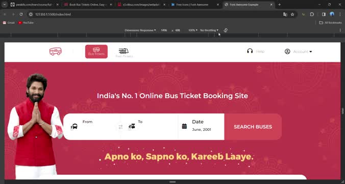 Red Bus clone improves my HTML and CSS project | Sairam Patra posted on ... Red Bus clone improves my HTML and CSS project | Sairam Patra posted on ...