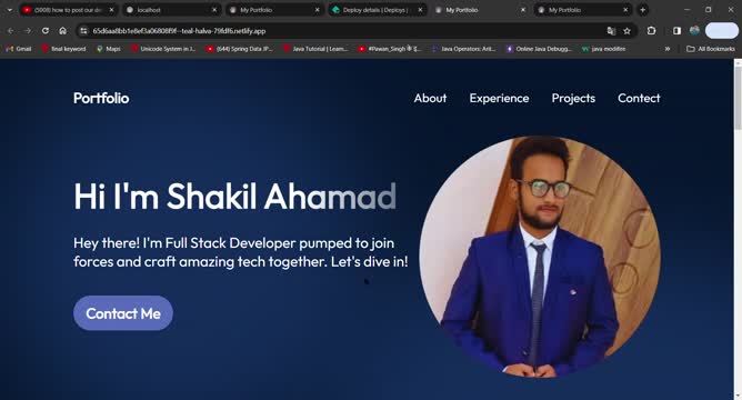 Shakil Ahamad on LinkedIn: #portfolio #creativity #reactjs #html #css Shakil Ahamad on LinkedIn: #portfolio #creativity #reactjs #html #css