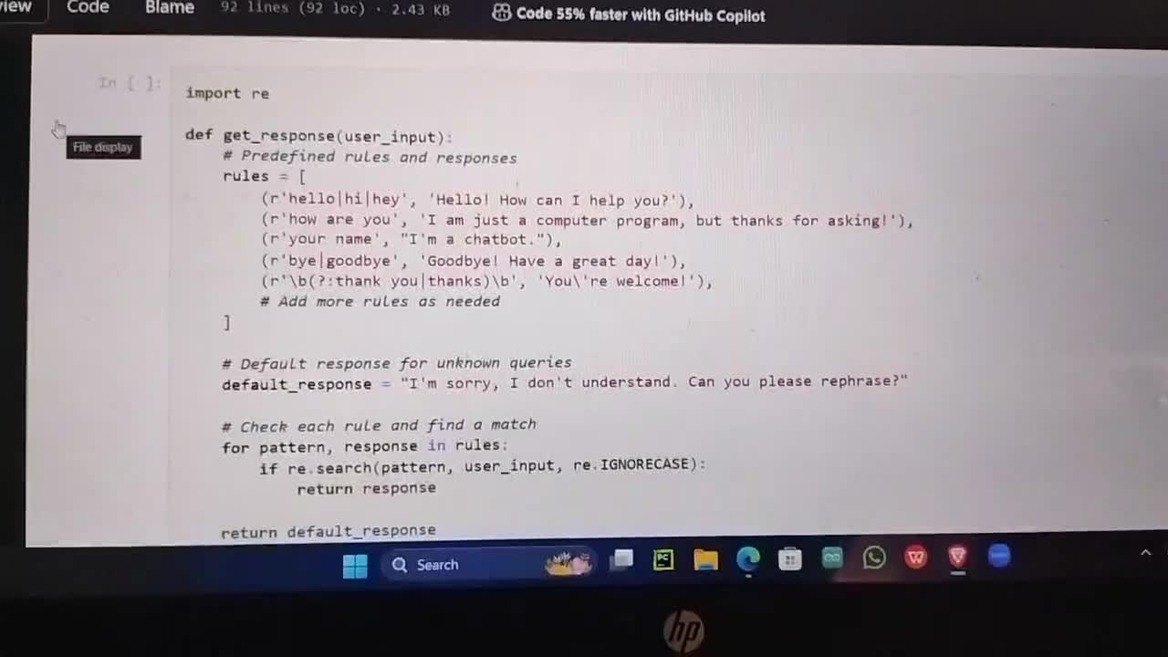 Debadutta Patra on LinkedIn: Codesoft #codesoft chartbot using ai ml Debadutta Patra on LinkedIn: Codesoft #codesoft chartbot using ai ml