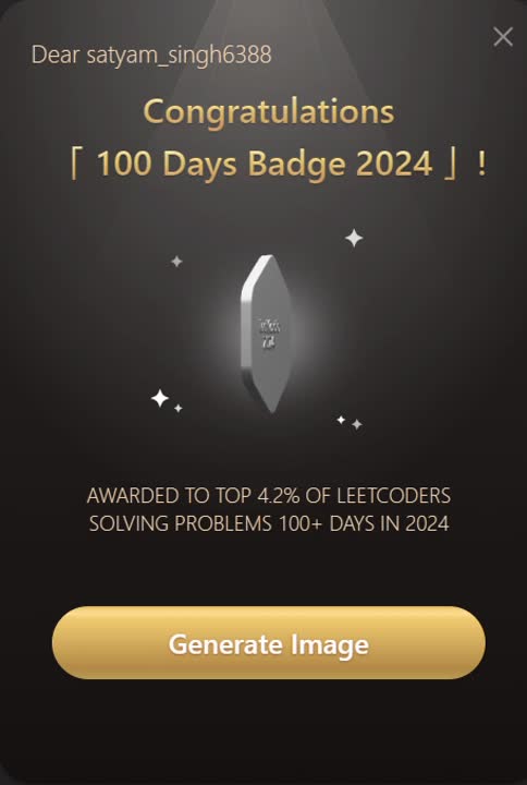#leetcode #100daysofcode #codingjourney | Satyam Singh #leetcode #100daysofcode #codingjourney | Satyam Singh