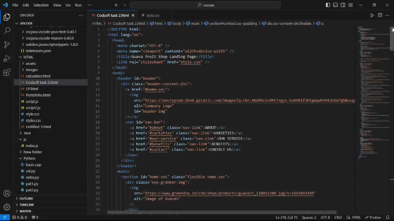 Finished Web Development Task 1 with Codsoft | Mansi Patil posted on ... Finished Web Development Task 1 with Codsoft | Mansi Patil posted on ...