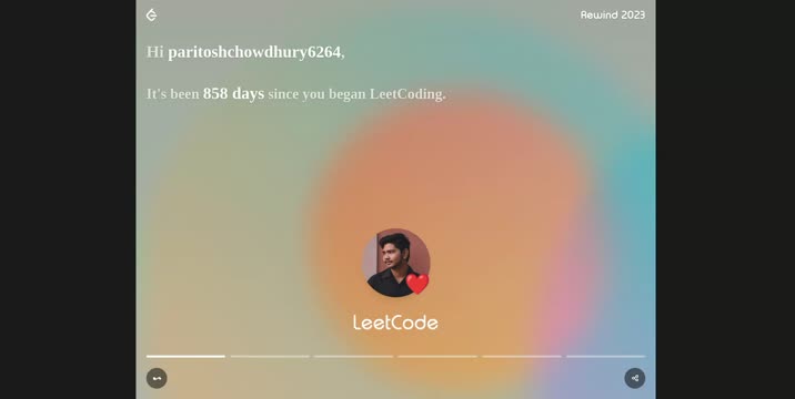 Celebrating 858 days of coding on LeetCode | Paritosh Chowdhury posted ... Celebrating 858 days of coding on LeetCode | Paritosh Chowdhury posted ...