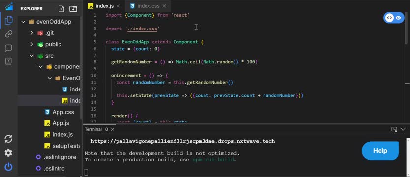 Meghana Ch on LinkedIn: #evenoddapp #50daysofcode #reactjs # ... Meghana Ch on LinkedIn: #evenoddapp #50daysofcode #reactjs # ...