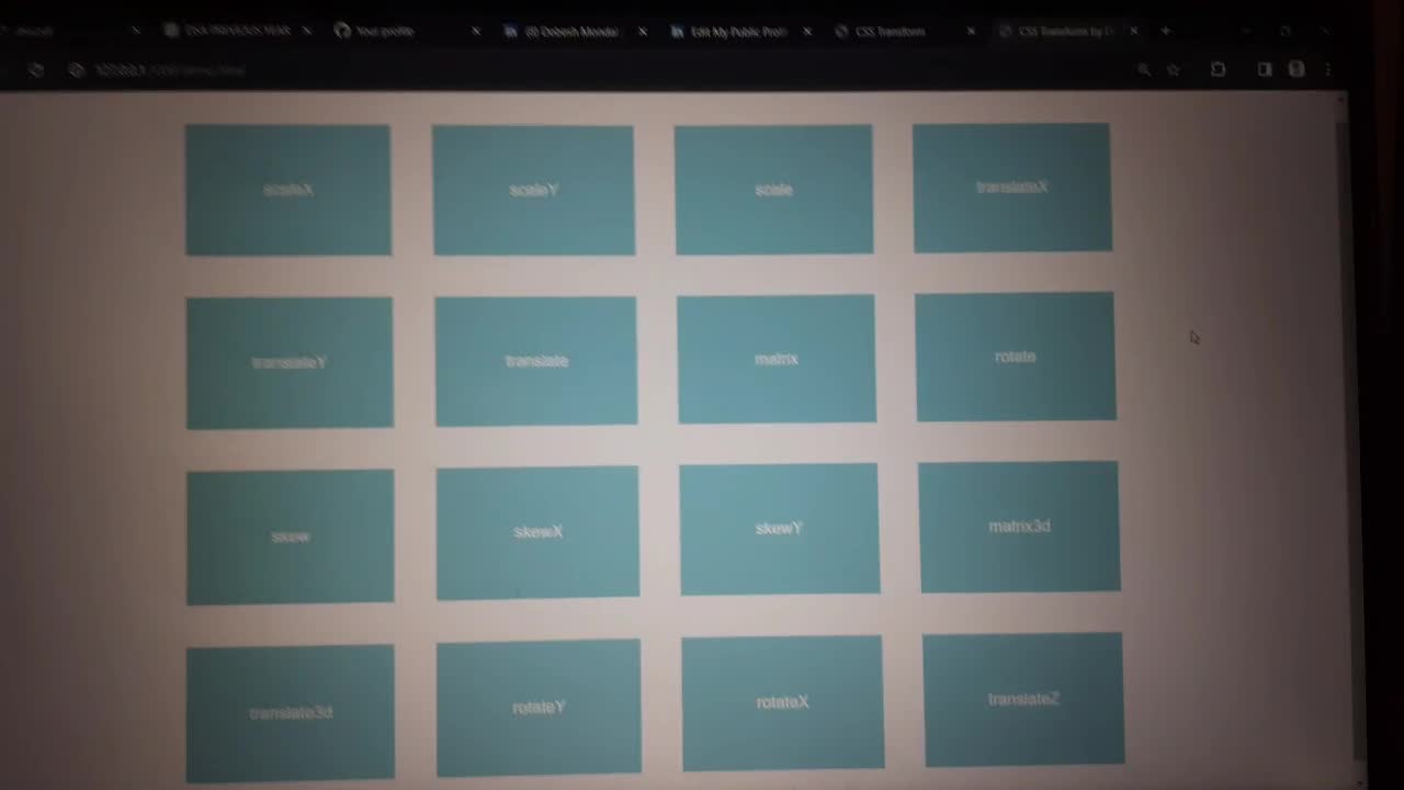 Debesh Mondal on LinkedIn: 🚀 **Empowering Designs with CSS Transforms ... Debesh Mondal on LinkedIn: 🚀 **Empowering Designs with CSS Transforms ...
