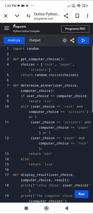 CodSoft internship Rock-Paper-Scissors Game | Sinchana Nagendra posted ... CodSoft internship Rock-Paper-Scissors Game | Sinchana Nagendra posted ...