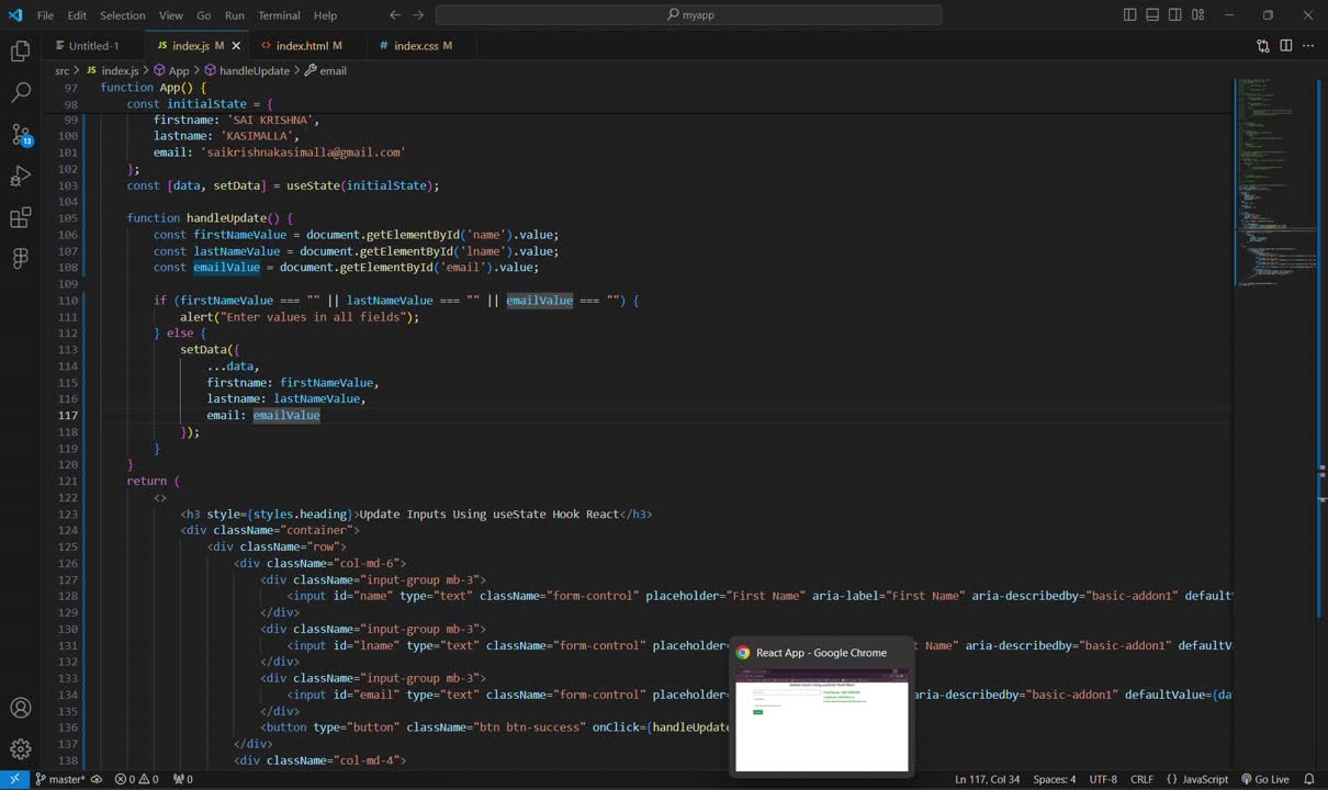 SAI KRISHNA KASIMALLA on LinkedIn: #react #ui #webdevelopment SAI KRISHNA KASIMALLA on LinkedIn: #react #ui #webdevelopment