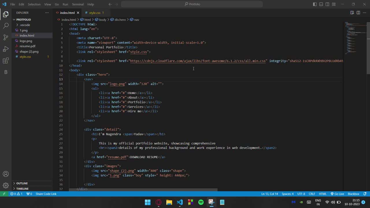 Nagendra Yadav on LinkedIn: #task1 #html #css #github #bharatintern # ... Nagendra Yadav on LinkedIn: #task1 #html #css #github #bharatintern # ...