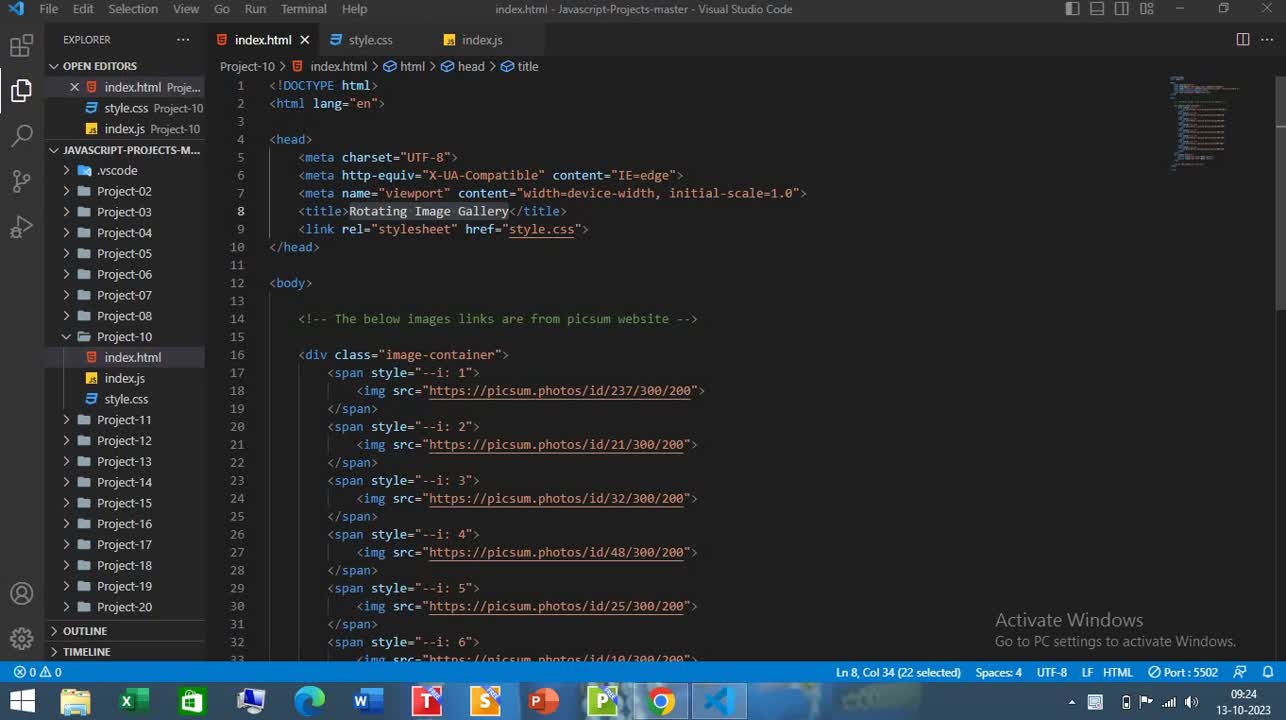parikshita patra on LinkedIn: Rotating Image Gallery using javascript ... parikshita patra on LinkedIn: Rotating Image Gallery using javascript ...