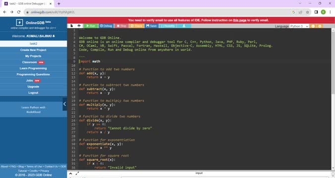 Komali Bajinki on LinkedIn: #codsoft #calculator #pythonprogramming Komali Bajinki on LinkedIn: #codsoft #calculator #pythonprogramming