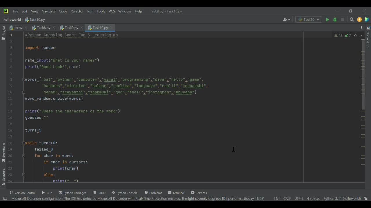 Learn Python with this game! | Mohammed Altaf Baig posted on the topic ... Learn Python with this game! | Mohammed Altaf Baig posted on the topic ...