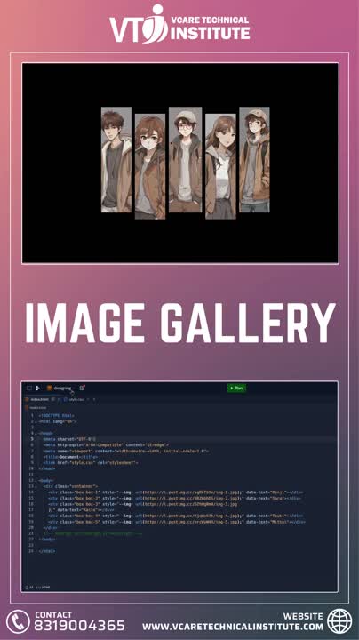 Vcare Technical Institute on LinkedIn: #html #css #js #webdesigner # ... Vcare Technical Institute on LinkedIn: #html #css #js #webdesigner # ...